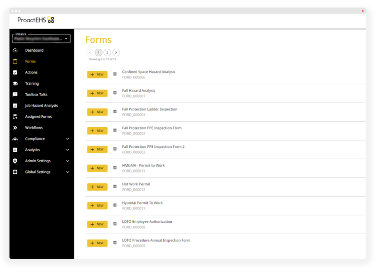 PROACT EHS Home Page - PROACT